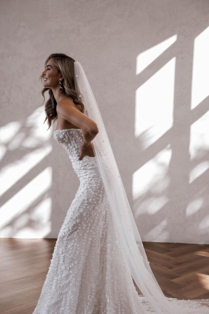 Posie 3D Floral Lace Wedding Dress By Made With Love In San Francisco ...
